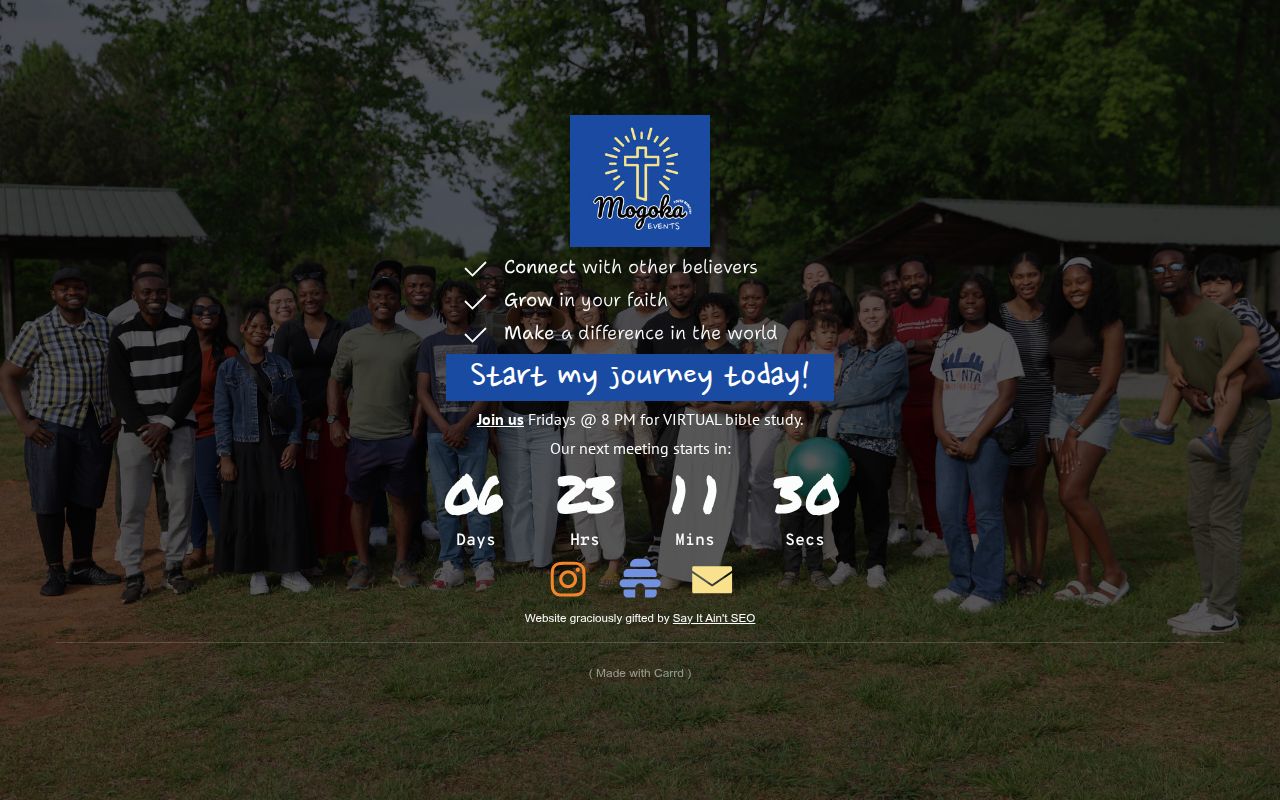 Mogoka Events Ministry Page: Atlanta Youth Ministry and Events Mission ...